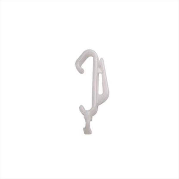 White Drape Curtain Hooks Glider Rail Track Runner | eBay