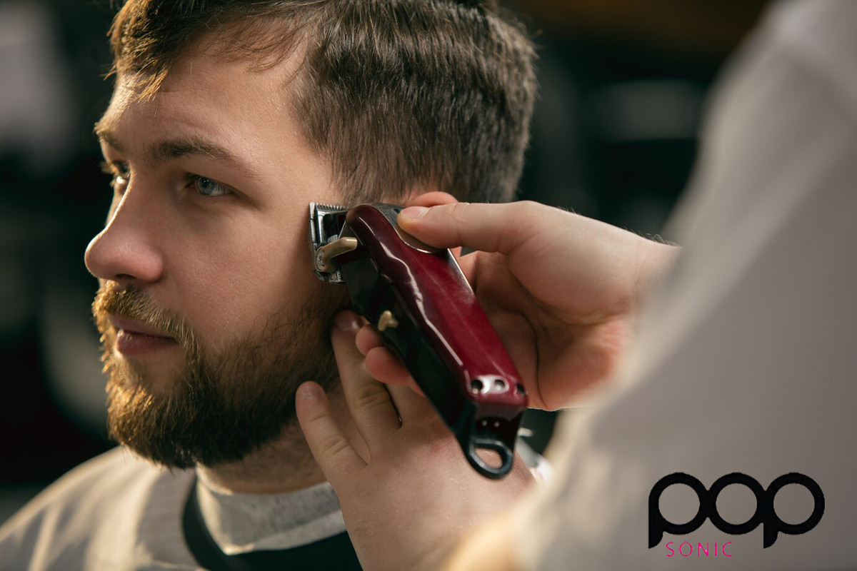 client master barber stylist during getting care new look hairstyle ...