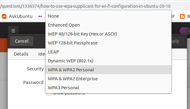 networking - How to use wpa_supplicant for Wi-Fi configuration in Ubuntu 20.10? - Ask Ubuntu