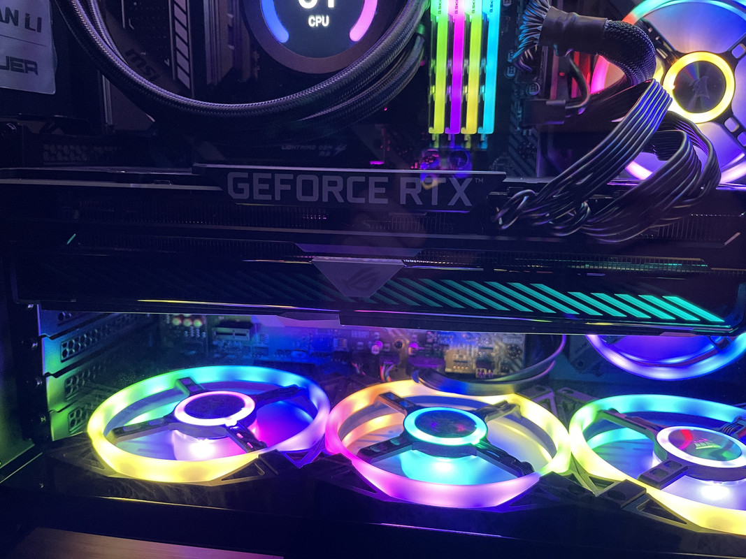 New 3080 asus rog strix RGB barely working? anyone else experience this ...