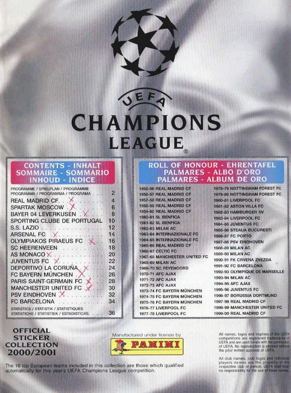 uefa-champions-league-2000-2001-panini-album - Figuriniamoci.com ...