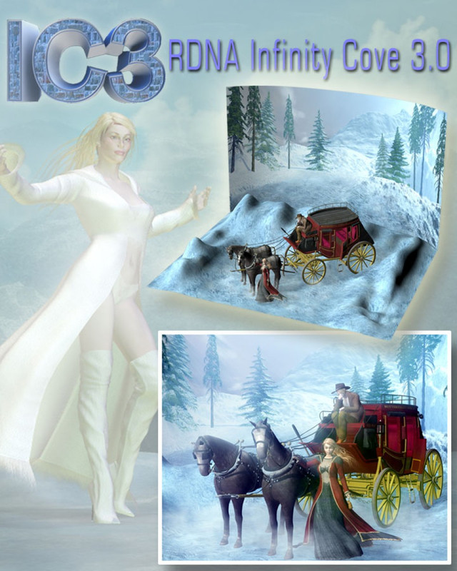 Runtime DNA - Infinity Cove 3 Plus ALL Add-ons 2025 - Free Daz 3D Models