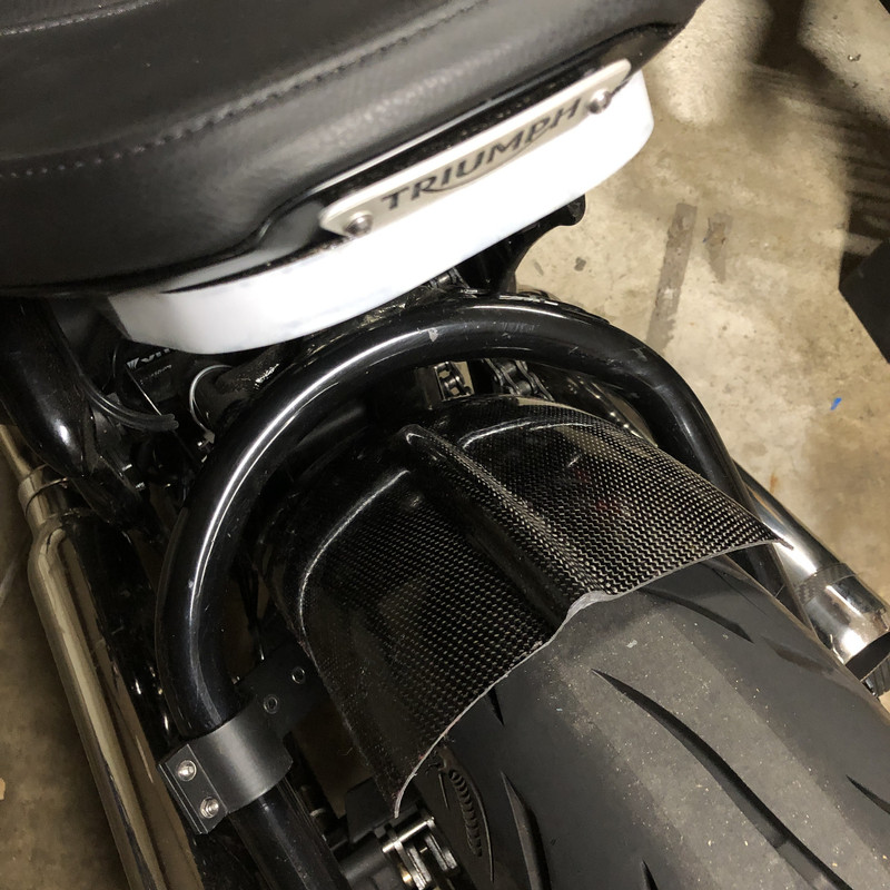 Carbon Fiber Short Rear Fender | Triumph Bobber Forum