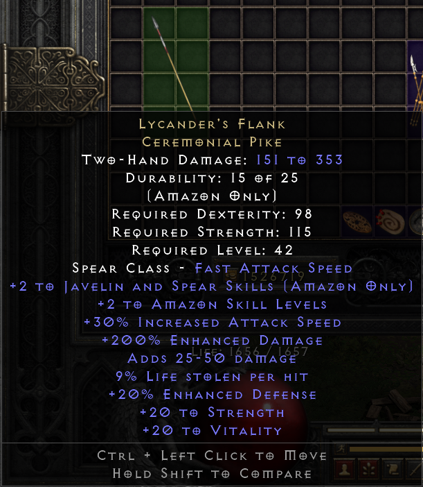 100% Perfect Lycander's Flank - Topic - d2jsp
