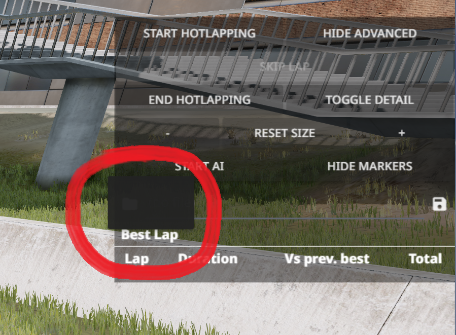 hotlapping app not loading saved tracks paths | BeamNG