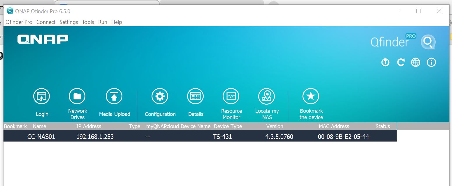 QNAP interface screen — Postimages