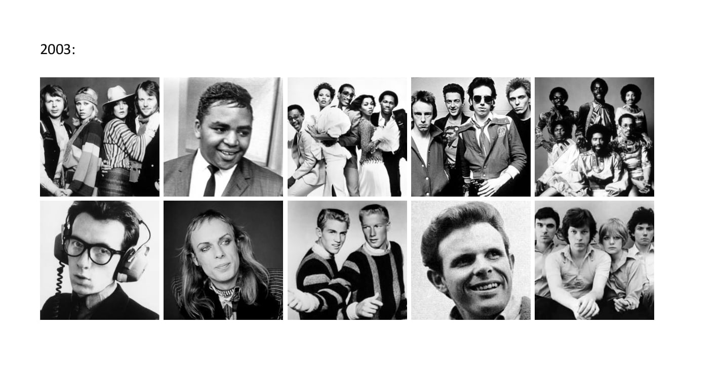 An Alternative to the Rock and Roll Hall of Fame: The Class of 2003 ...