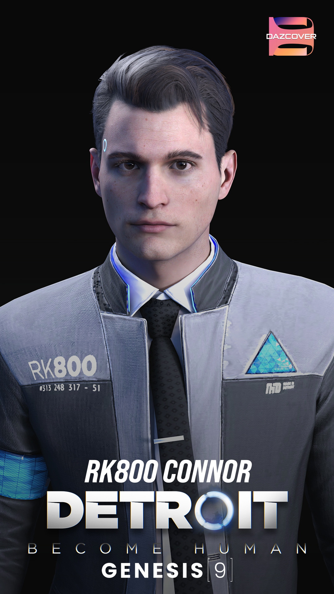 (ON THE BLOG) DBH RK800 Connor For G9 (DazCover) - Free Daz 3D Models