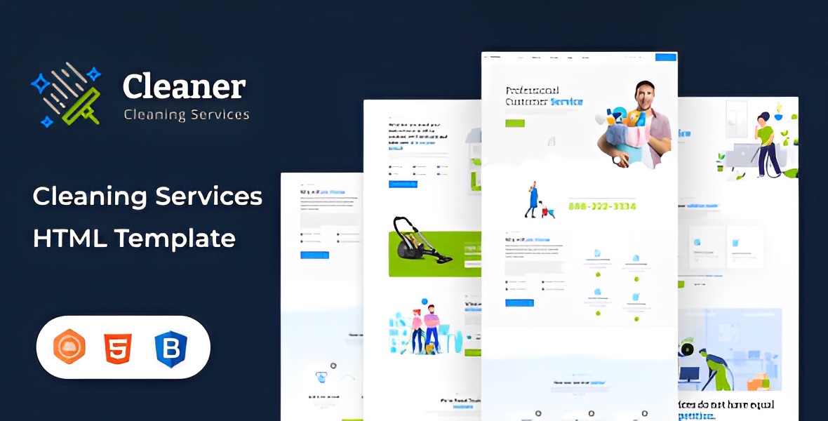 Cleaner - Cleaning Services HTML Template – Bliter GPL