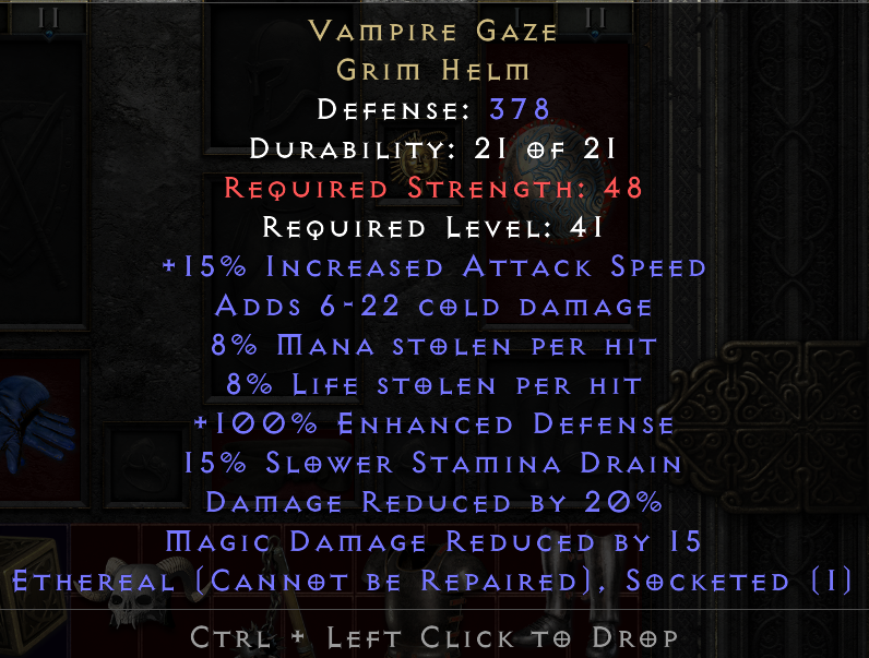 100% Perf Eth Vampire Gaze - Topic - d2jsp