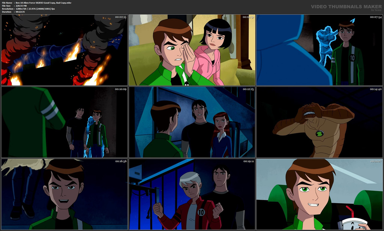 Ben 10 Alien Force S02 E03 Good Copy, Bad Copy mkv — Postimages