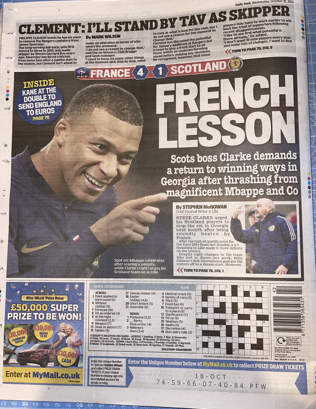 Back Pages - Wednesday's Back Pages - 18 images | FollowFollow.com