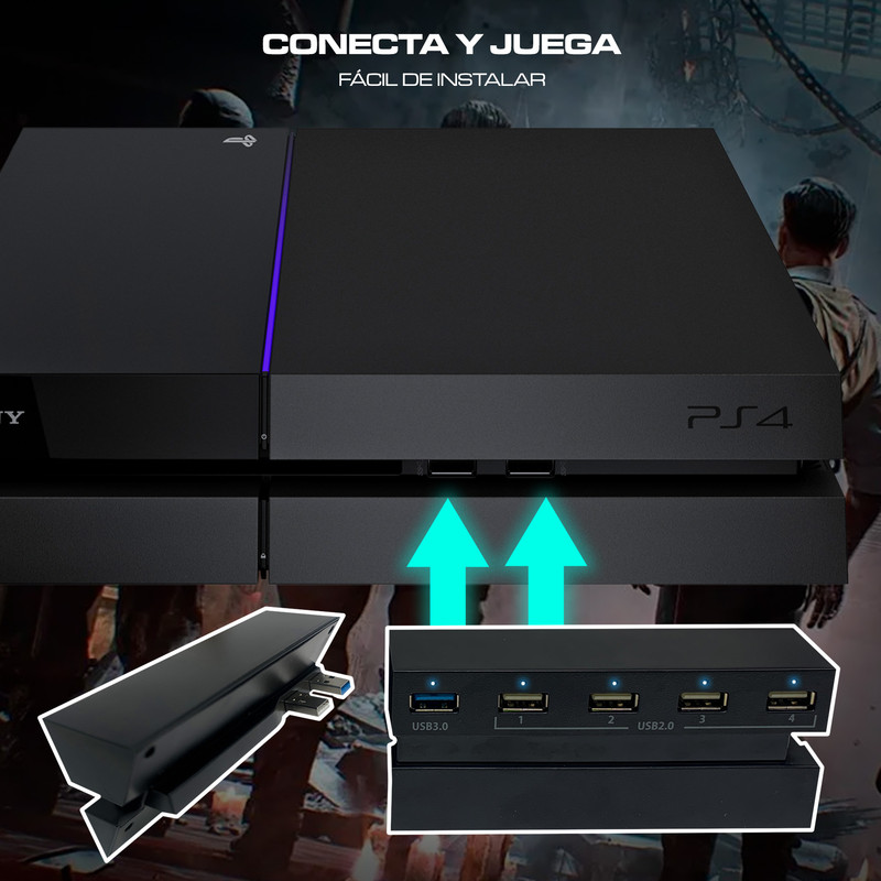 Ripley - HUB USB PARA PLAYSTATION 4 FAT EXTENSION USB RAC STORE