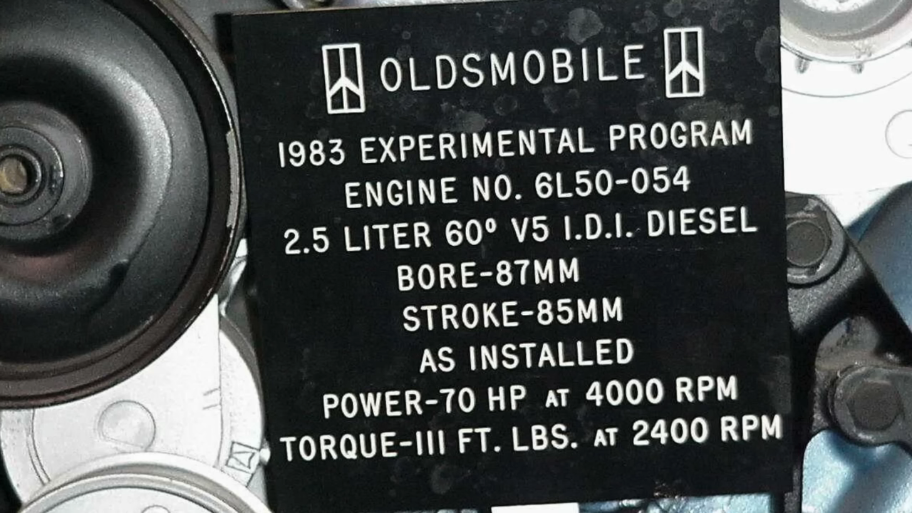Oldsmobile's crazy V5 diesel that almost got built | VW Vortex ...