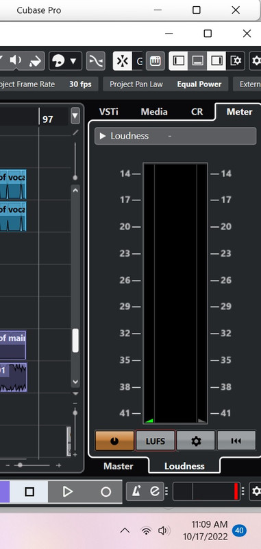Can you please tell me how to find this bottom half of the LUFS meter ...