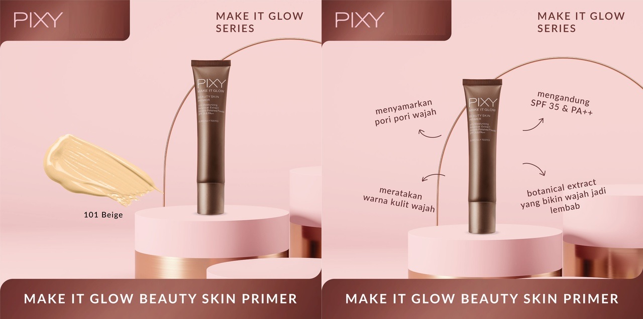 Promo PIXY Make It Glow Beauty Skin Primer Diskon 33% di Seller Toko ...