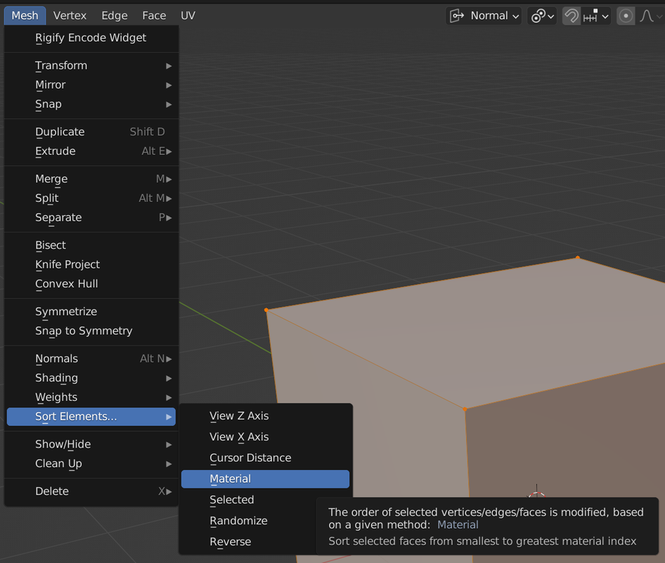 How do I prioritize materials when exporting a model from Blender? Right now, when exporting a ...