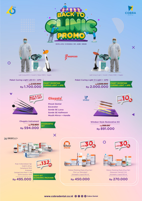 PROMO JUNI - BACK TO CLINIC ! | PT. Cobra Dental Indonesia
