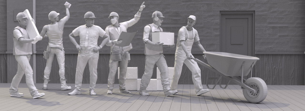 ICLONE MOTIONS FOR CONSTRUCTION - Free Daz 3D Models