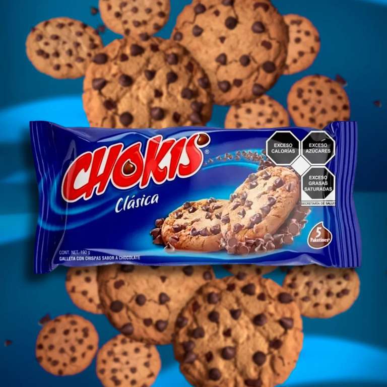Waldo's - Chokis Galletas con Chips Sabor Chocolate 190g