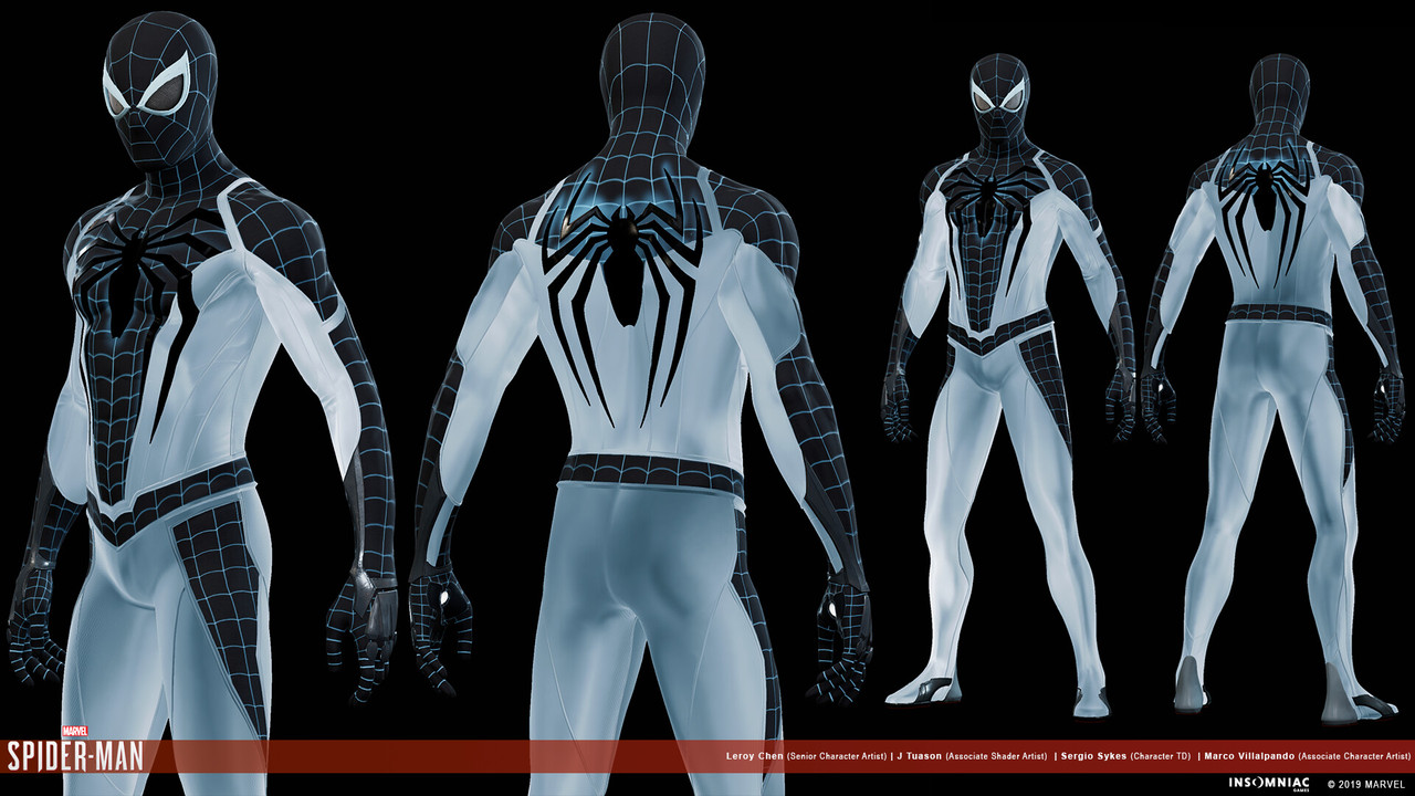 Peter Parker | Spider-Man (Negative Suit) - PS4 Minecraft Skin