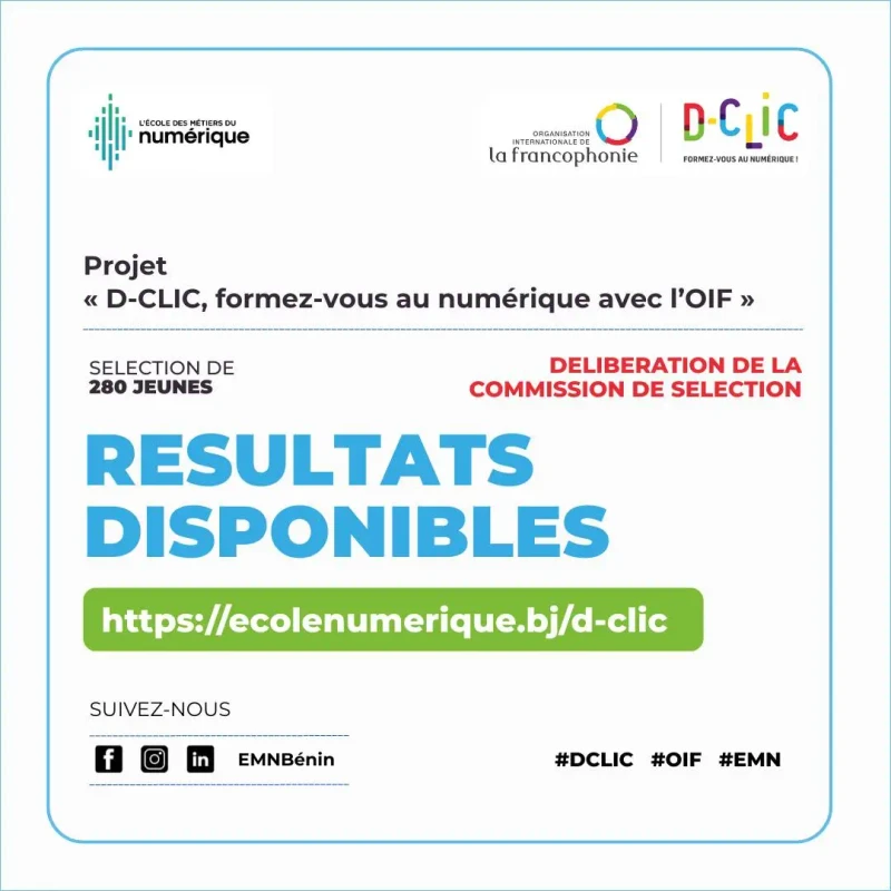 Résultats de la sélection D-CLIC : liste complète des 280 candidats ...