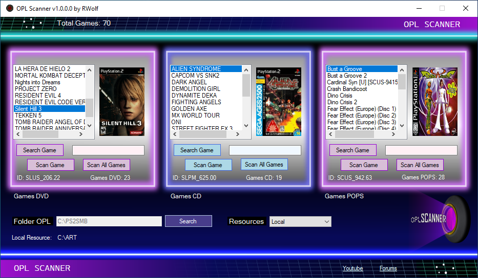 PS2 - OPL Scanner | PSX-Place