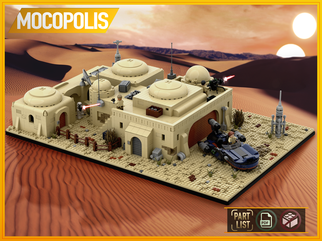 LEGO MOC-53045 LEGO MOC SW Tatooine Mos Eisley Cantina | PDF ...