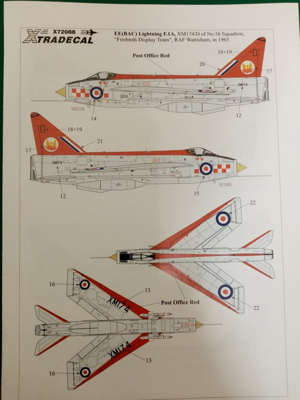 Xtradecal X72088 BAC Lightning (part of)**sorted** - The Unofficial ...