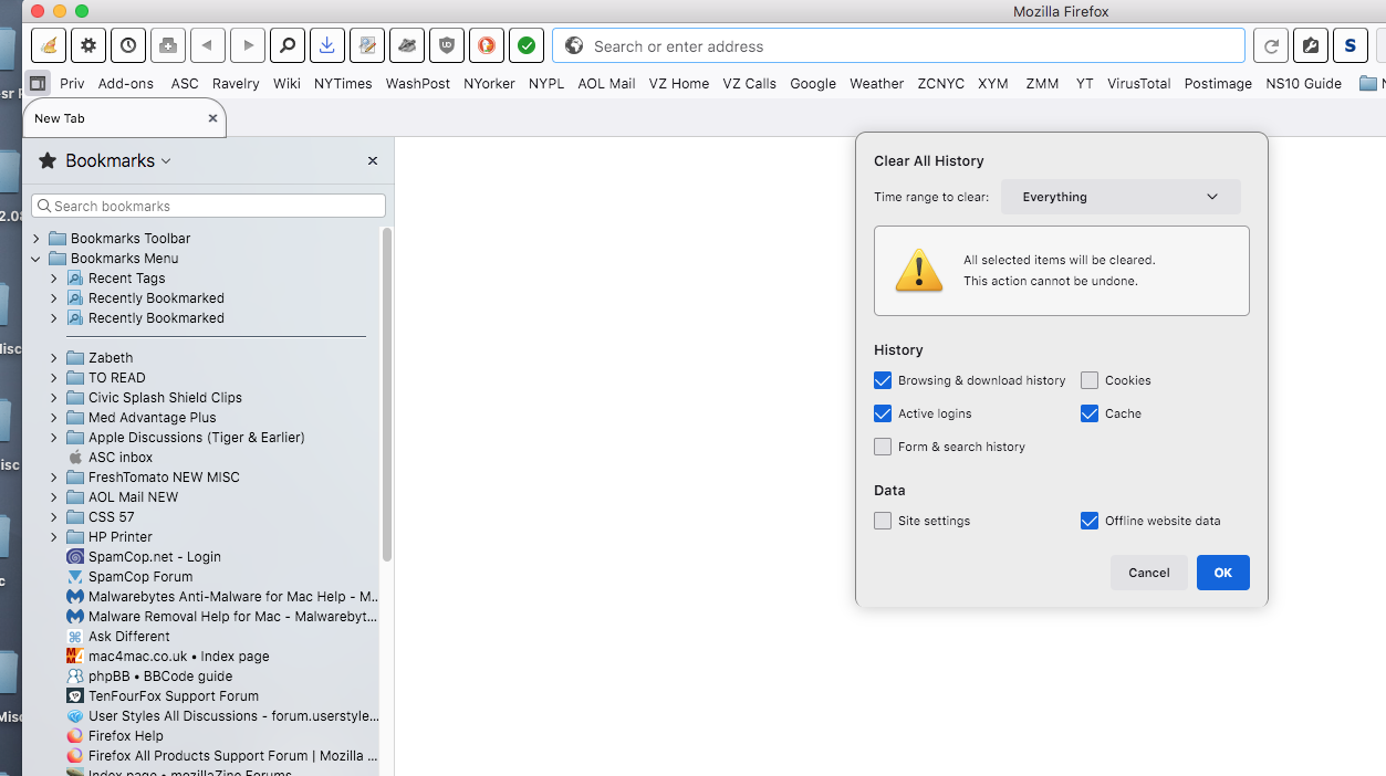 Clear History Dialog Box Bottom Border Missing - Revisited With New Information : r/FirefoxCSS