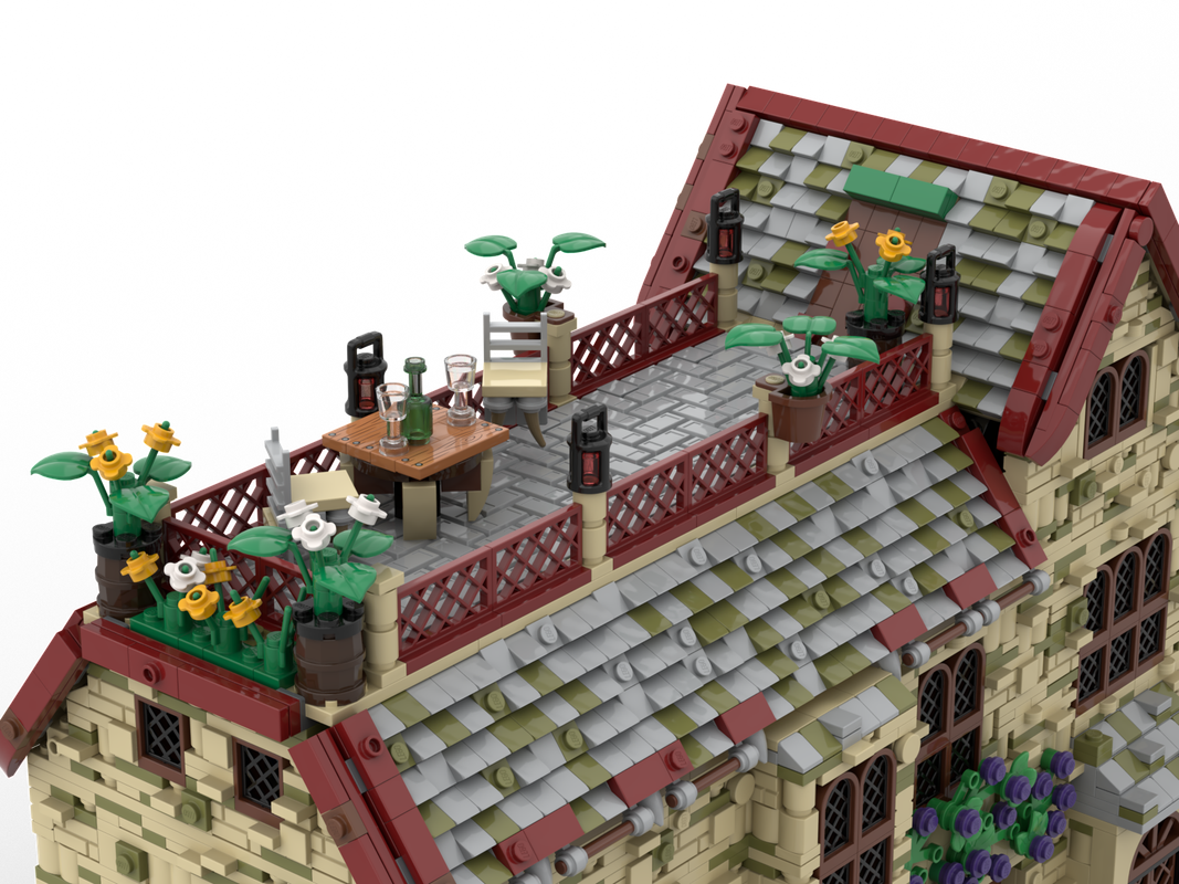 LEGO MOC A house with an attic by legoprofi | Rebrickable - Build with LEGO