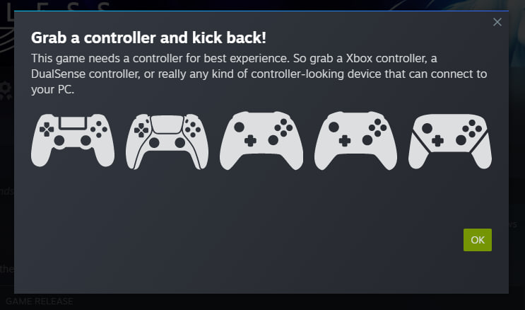 this game work with controller pop up :: Steam Discussions