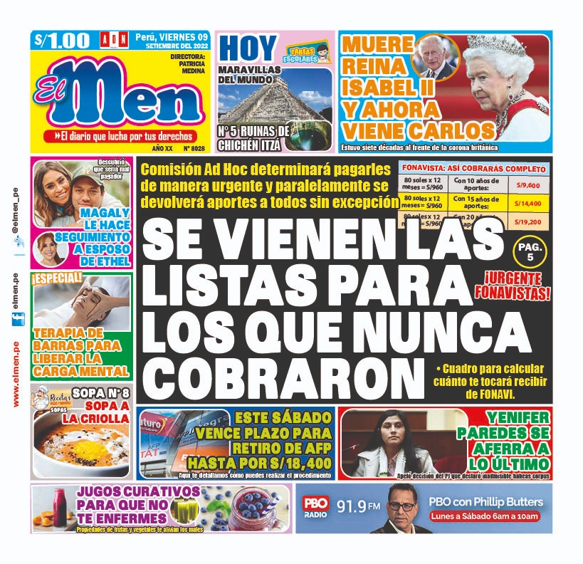 RAZONYFUERZA - Titulares del Men 5-The Real - Noticias de Chile y el mundo