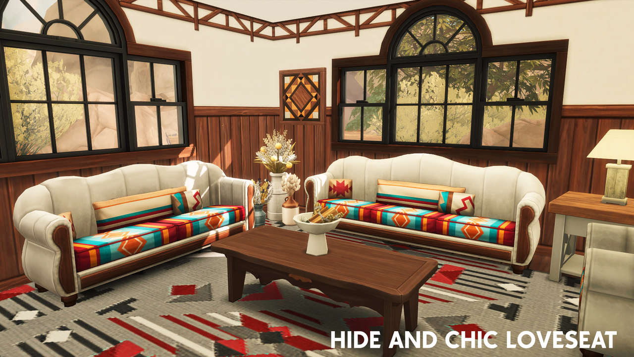 Hide and chic loveseat - The Sims 4 Build / Buy - CurseForge