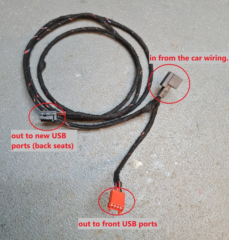 Add rear USB-C connectors - Skoda Octavia Mk4 (2020 > ) - BRISKODA