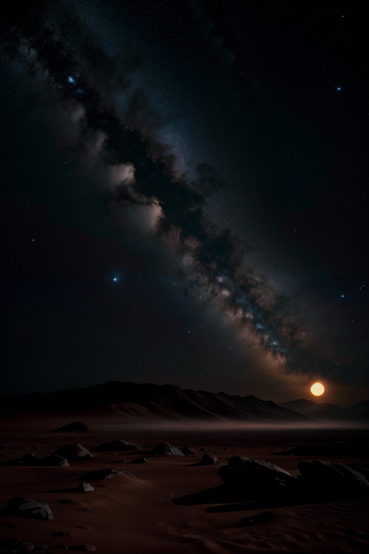 20230720005154 1508986783 0 Distant planet, desolate terrain, towering rock formations, alien ...