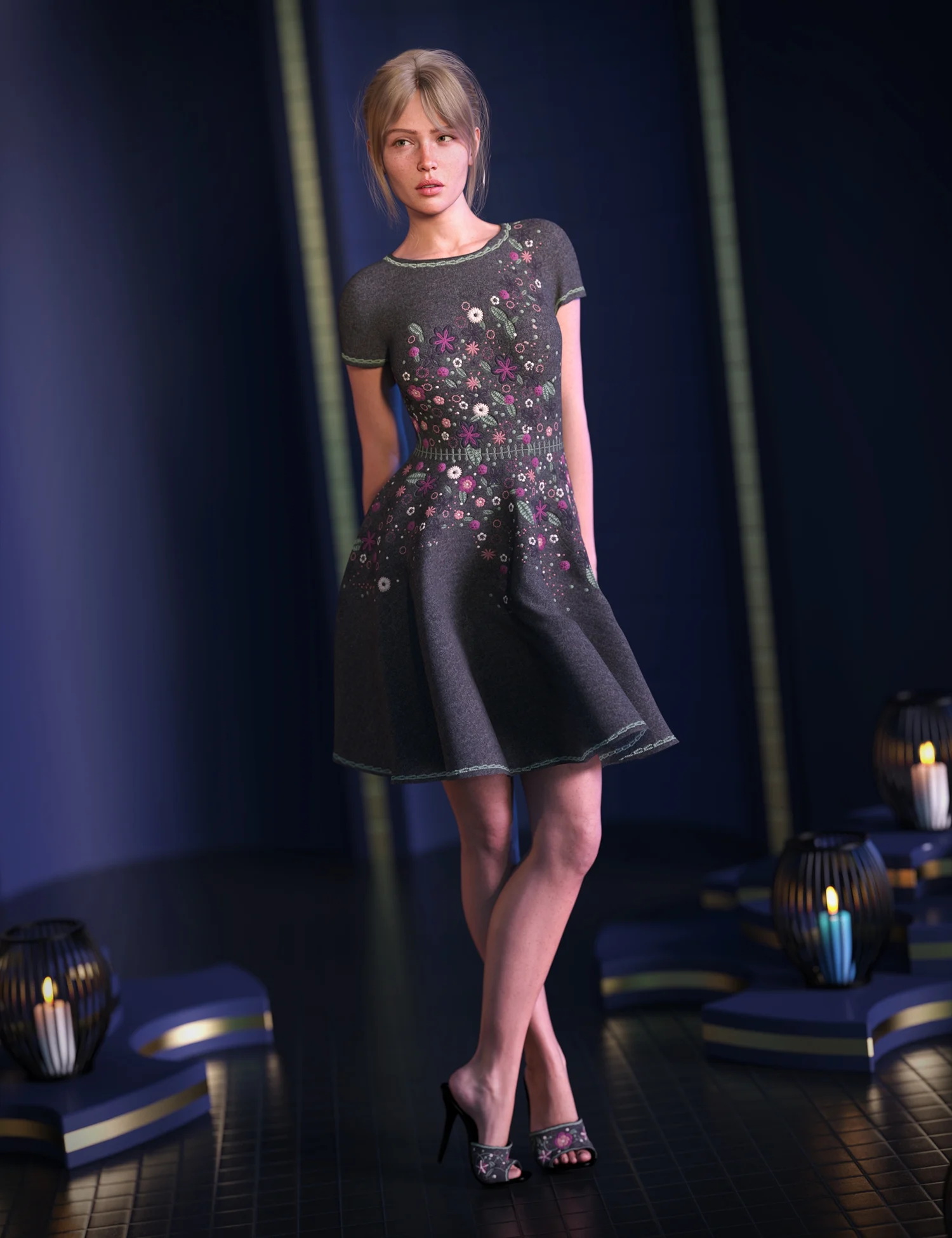 (FILLED 2023-03-01) DForce Marceline Dress For Genesis 9 - Free Daz 3D ...