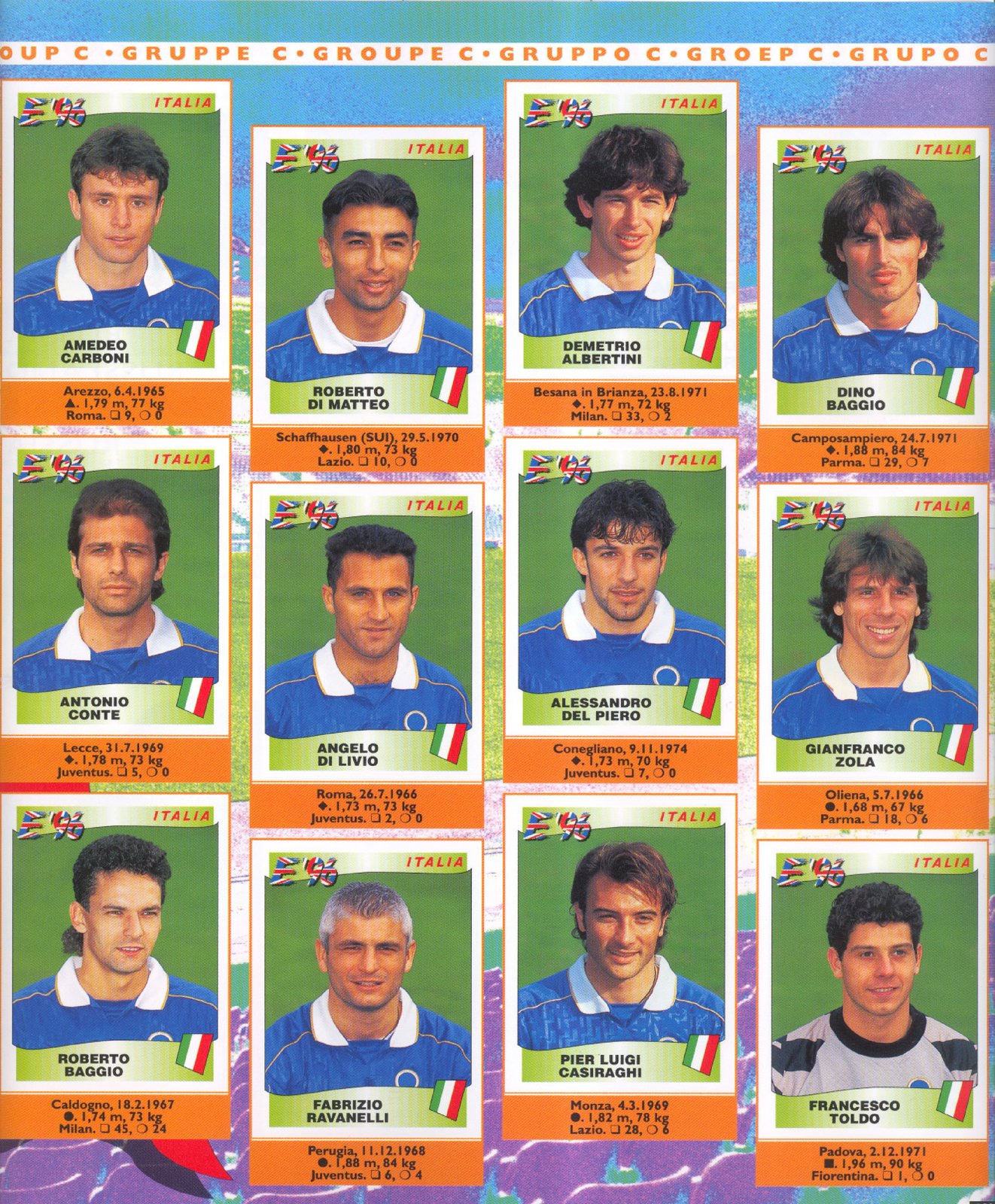 Album UEFA Euro 1996, England Panini 31 — Postimages