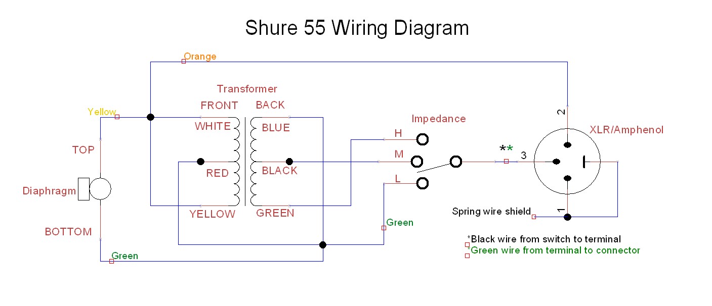 Shure 55 Wiring Diagram — Postimages