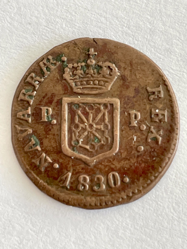 1 MARAVEDI FERNANDO III (FERNANDO VII) año 1830