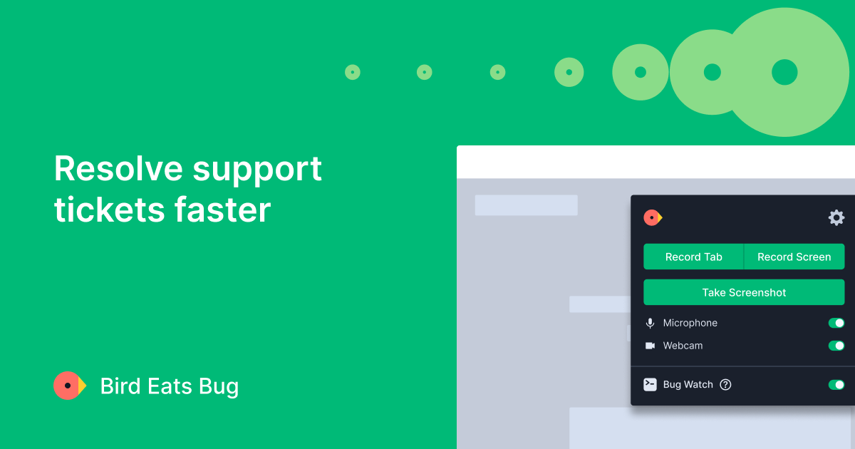 The Bug Reporting Tool for Customer Support | Bird Eats Bug