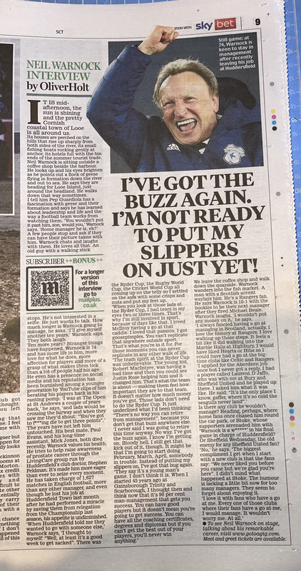 Neil Warnock interview IMG 3307 — Postimages