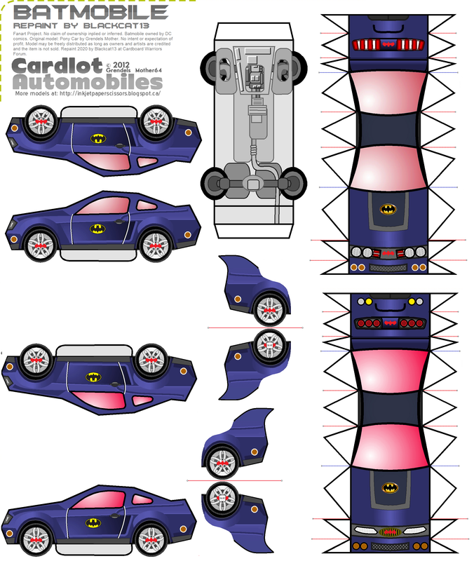 Blue Batmobile 01 v1 & v2 — Postimages
