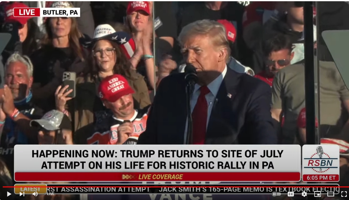LIVE: PRESIDENT TRUMP RETURNS FOR A HISTORIC RALLY IN BUTLER ...