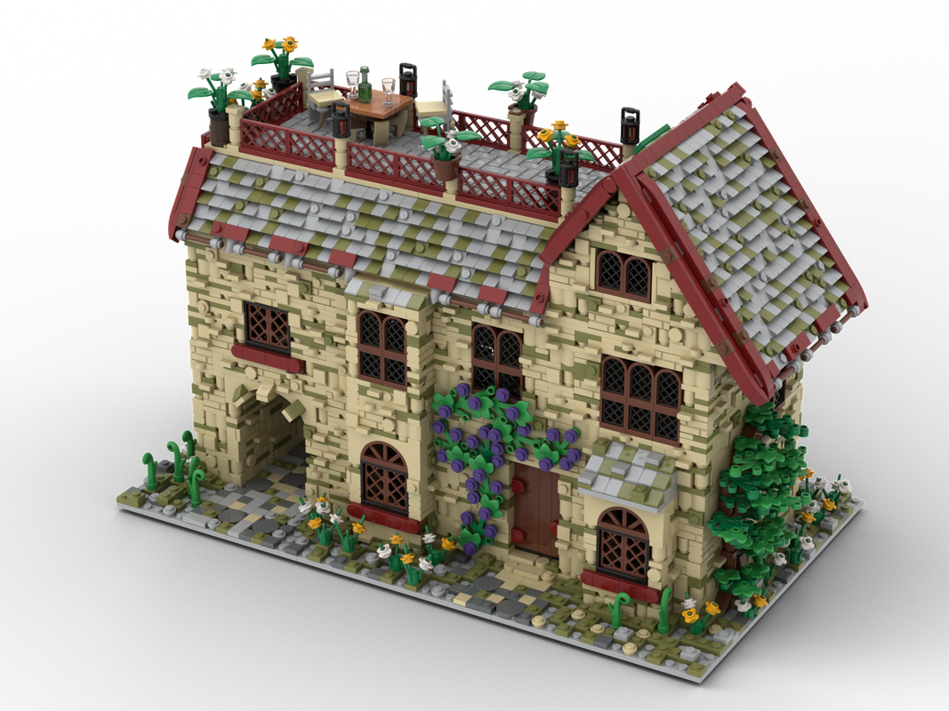 LEGO MOC A house with an attic by legoprofi | Rebrickable - Build with LEGO
