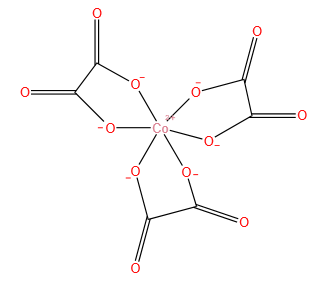 Determine the coordination number of the metal ion in [Co(ox | Quizlet