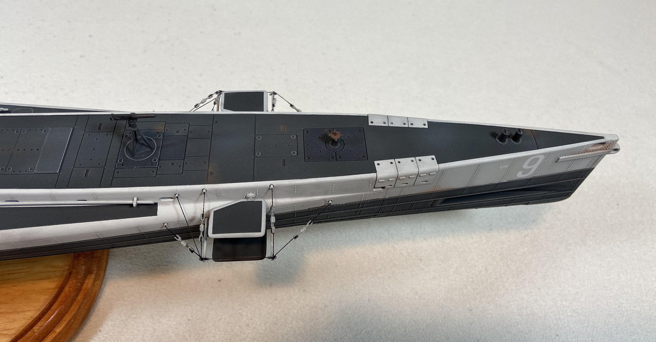 Finished Photos of Das Werks S.M. 1/72 U-9 German WW1 Submarine - Ready ...