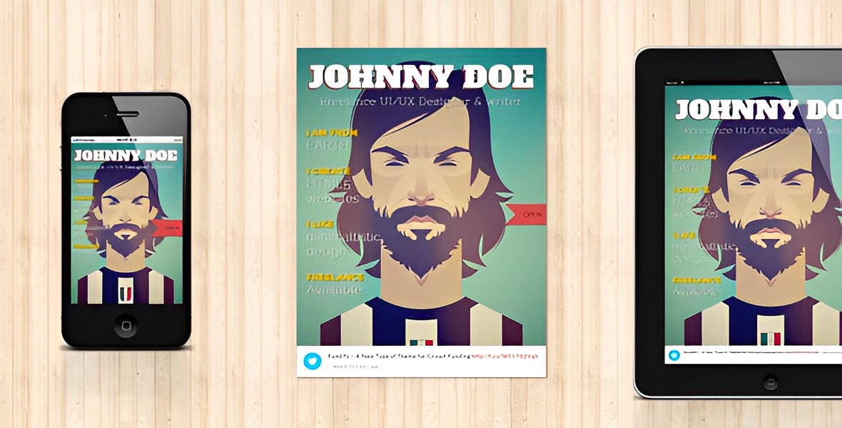 BookCard - 3D Folded VCard Template HTML – Bliter GPL