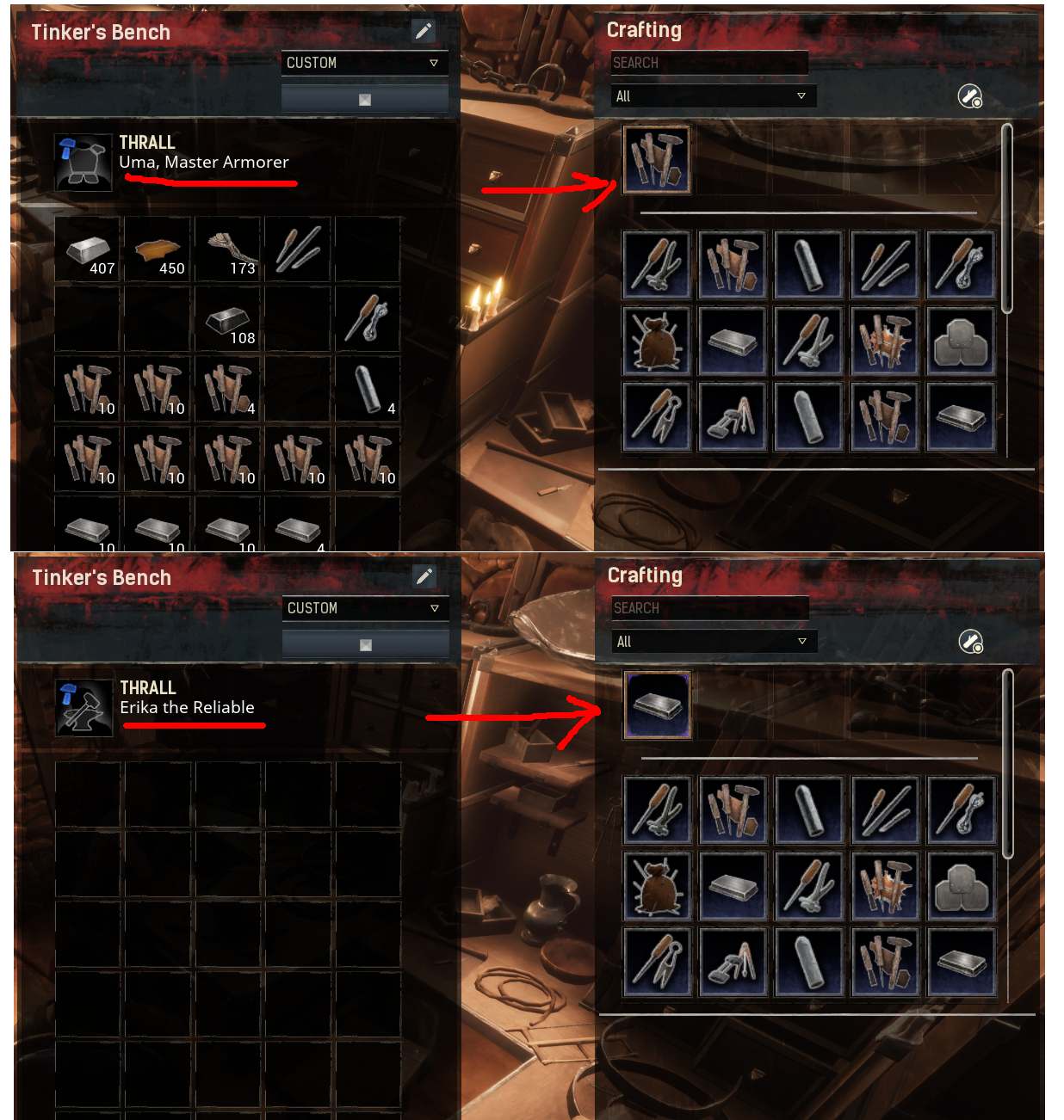 Uma Master Armorer cant do Legendary Armor Patch Kit : r/ConanExiles