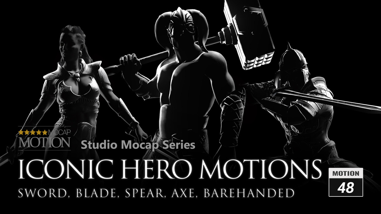 IClone Iconic Hero Motions 2025 - Free Daz 3D Models